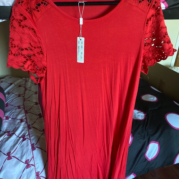Spense | Dresses | Red Tshirt Dress | Poshmark